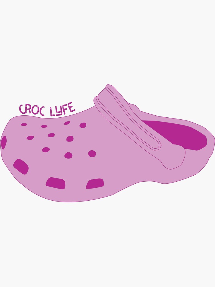 "Pink Croc" Sticker by rbauer | Redbubble