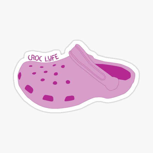 "Pink Croc" Sticker by rbauer | Redbubble