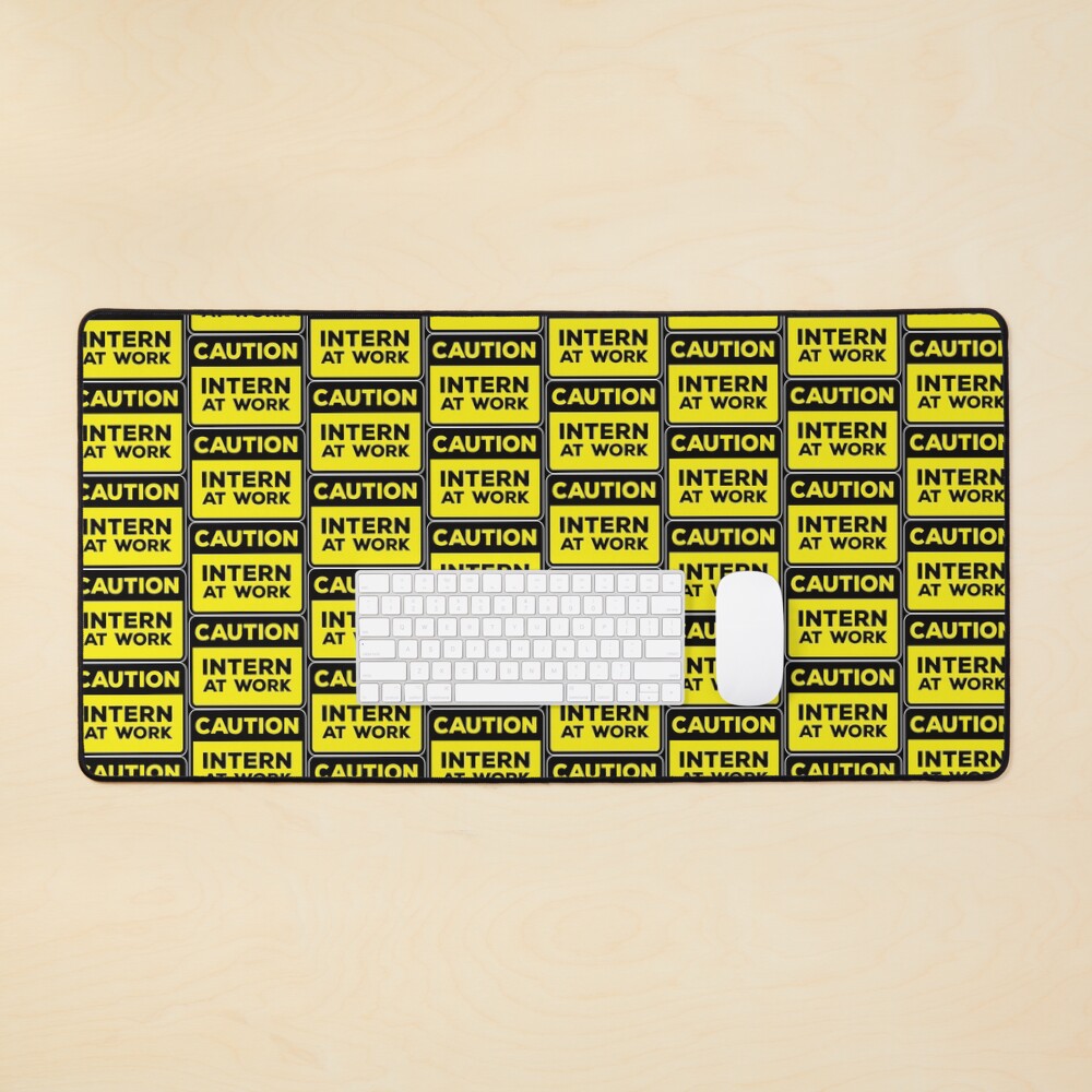 "Yellow Road Sign - Caution Intern at Work" Sticker for Sale by Rhu ...