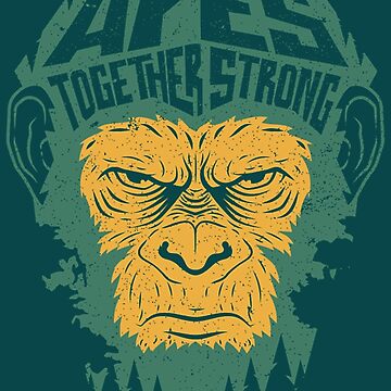 "Apes together strong" Essential T-Shirt for Sale by GriggsLeonard ...