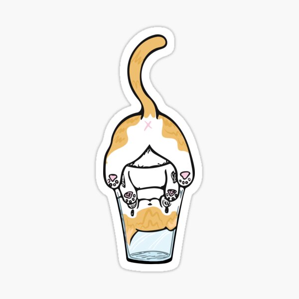 "Tipsy Cat" Sticker for Sale by jessicafaux | Redbubble