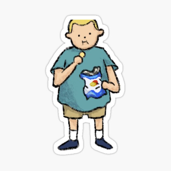 "Bobby Potato Chip Hill" Sticker for Sale by robmelendez | Redbubble