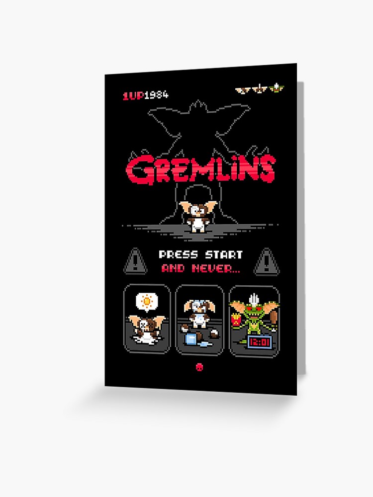 "Gremlins - Press Start Pixel Art" Greeting Card for Sale by theoluk ...