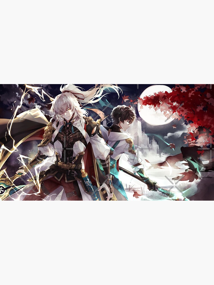 "Honkai Star Rail Blade and Jing Yuan" Sticker for Sale by UDLawArt ...