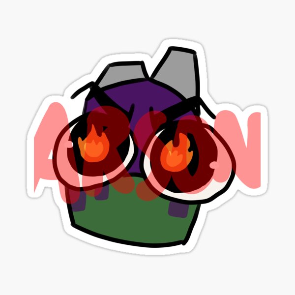 "aRsOn" Sticker for Sale by Abbydragonart | Redbubble