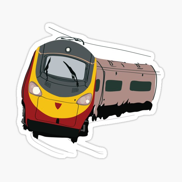 "Virgin Trains Pendolino Class 390" Sticker for Sale by DesignByMH ...