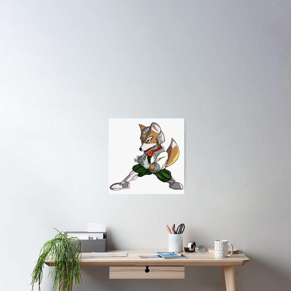 "SSBM Fox Taunt(Neutral)" Sticker for Sale by ElRaziArt | Redbubble