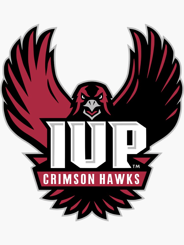 "IUP Crimson Hawks" Sticker for Sale by Kayleeb723 | Redbubble