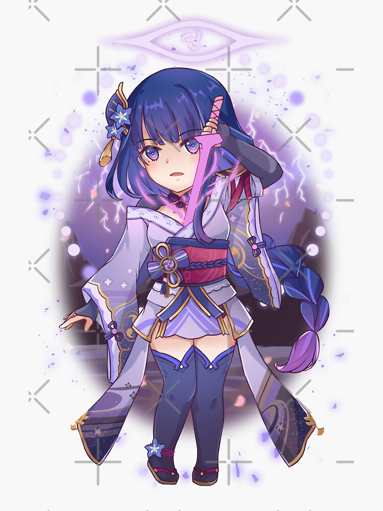 "Genshin Impact - Raiden Shogun" Sticker for Sale by shirasaki | Redbubble