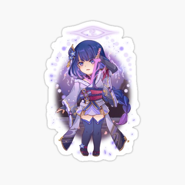 "Genshin Impact - Raiden Shogun" Sticker for Sale by shirasaki | Redbubble