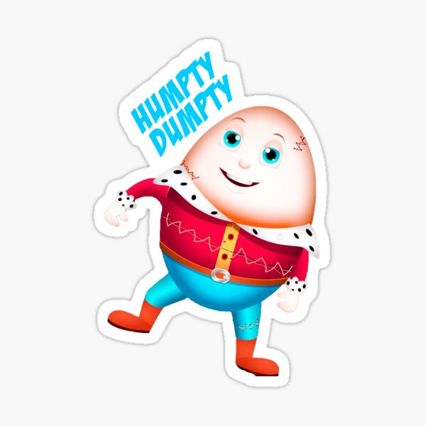 "Humpty Dumpty Fanart Cute for Kids" Sticker for Sale by Eaterweal ...