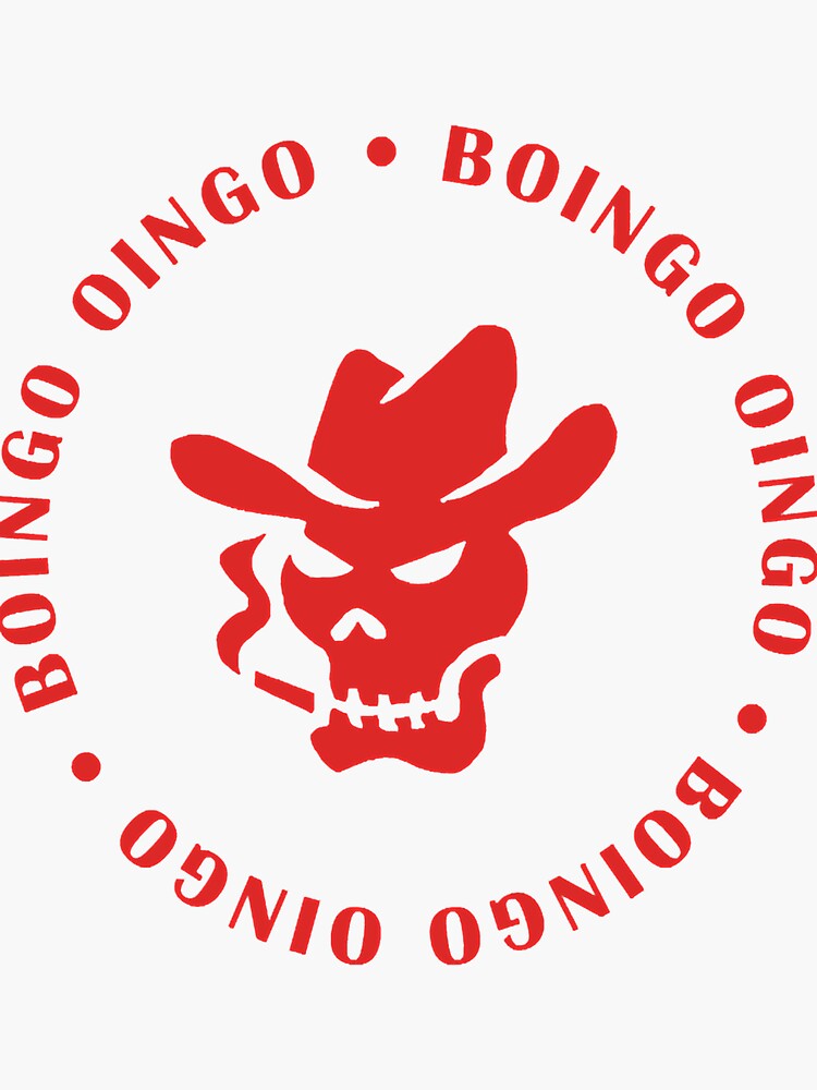 "oingo boingo skull logo " Sticker for Sale by ReasonOrRhyme | Redbubble
