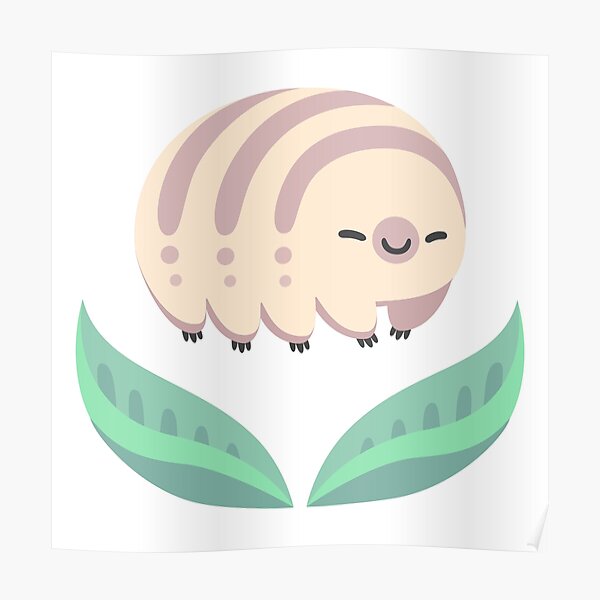 "Cute tardigrade" Poster by petitspixels | Redbubble
