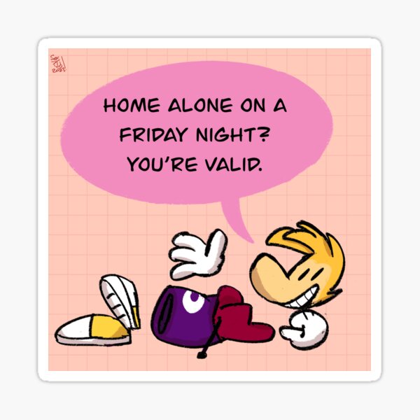 "Friday Night with Rayman" Sticker for Sale by PGUniverse | Redbubble