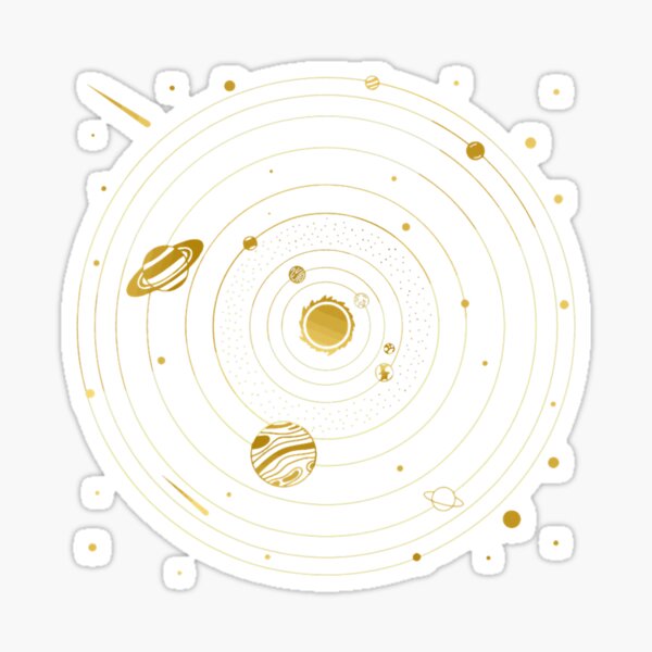 "Solar System Planets Science Space Boys Girls Kids Astronomy" Sticker ...