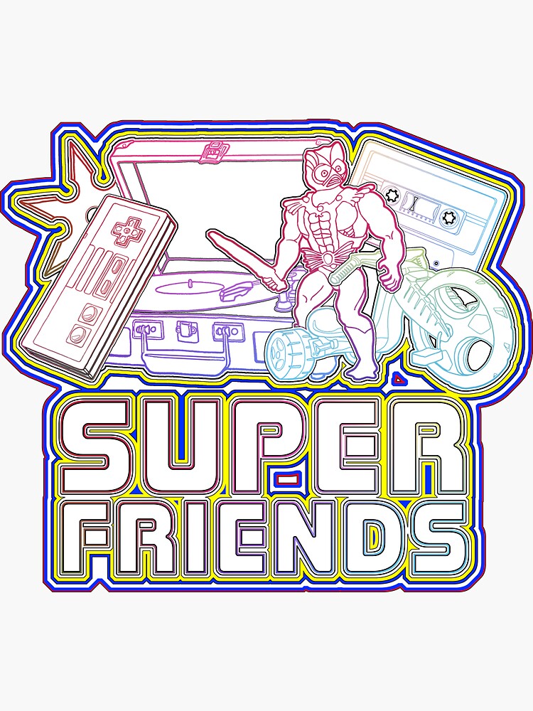 "Super Friends" Sticker by Mark42 | Redbubble