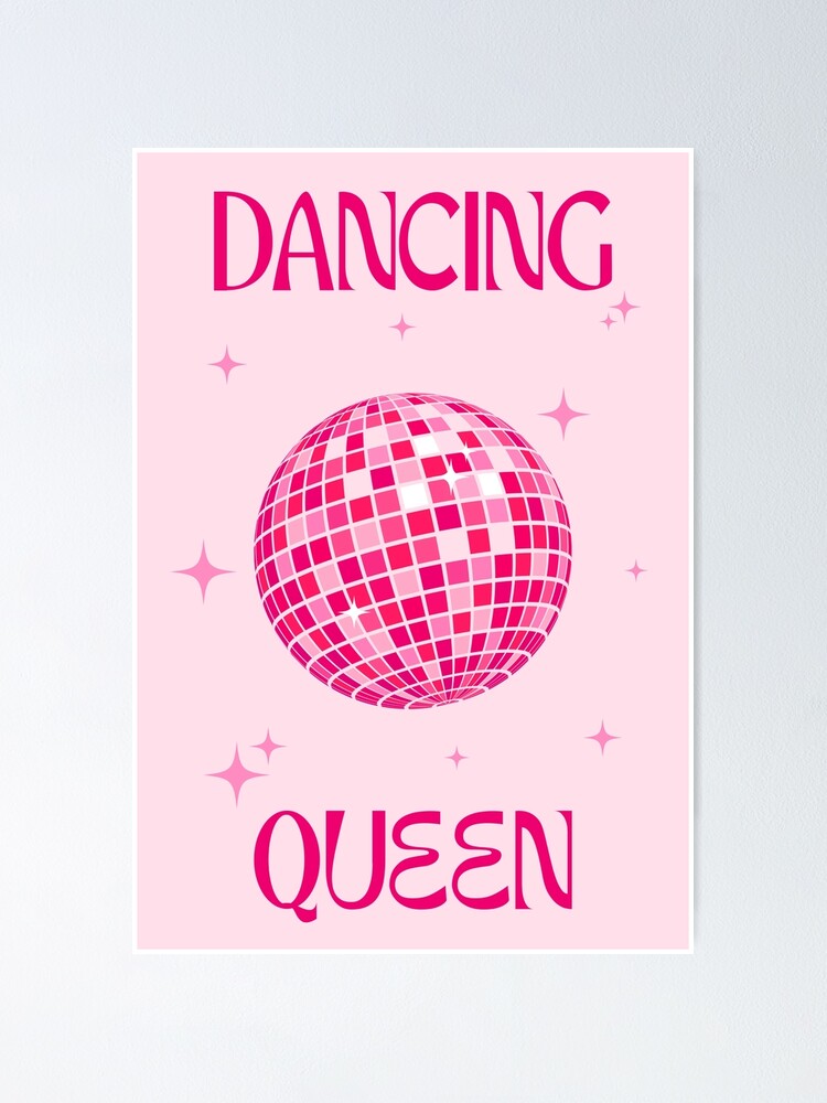 "Disco Ball Dancing Queen" Poster for Sale by stickerspickers | Redbubble