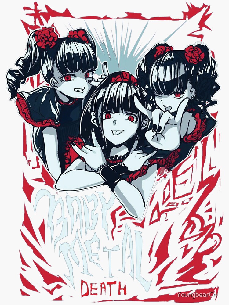 "Baby Metal Design" Sticker for Sale by YoungbearCo | Redbubble