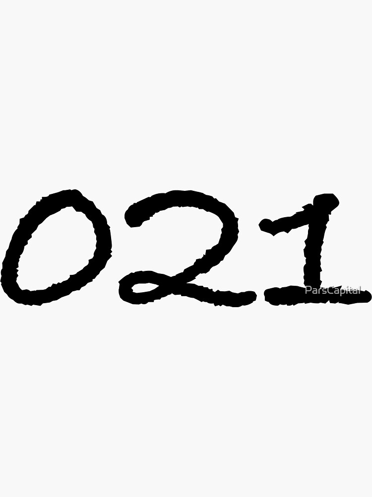 "021 THE AREA CODE OF TEHRAN, IRAN IN ENGLISH ON STICKERS FOR PERSIAN ...