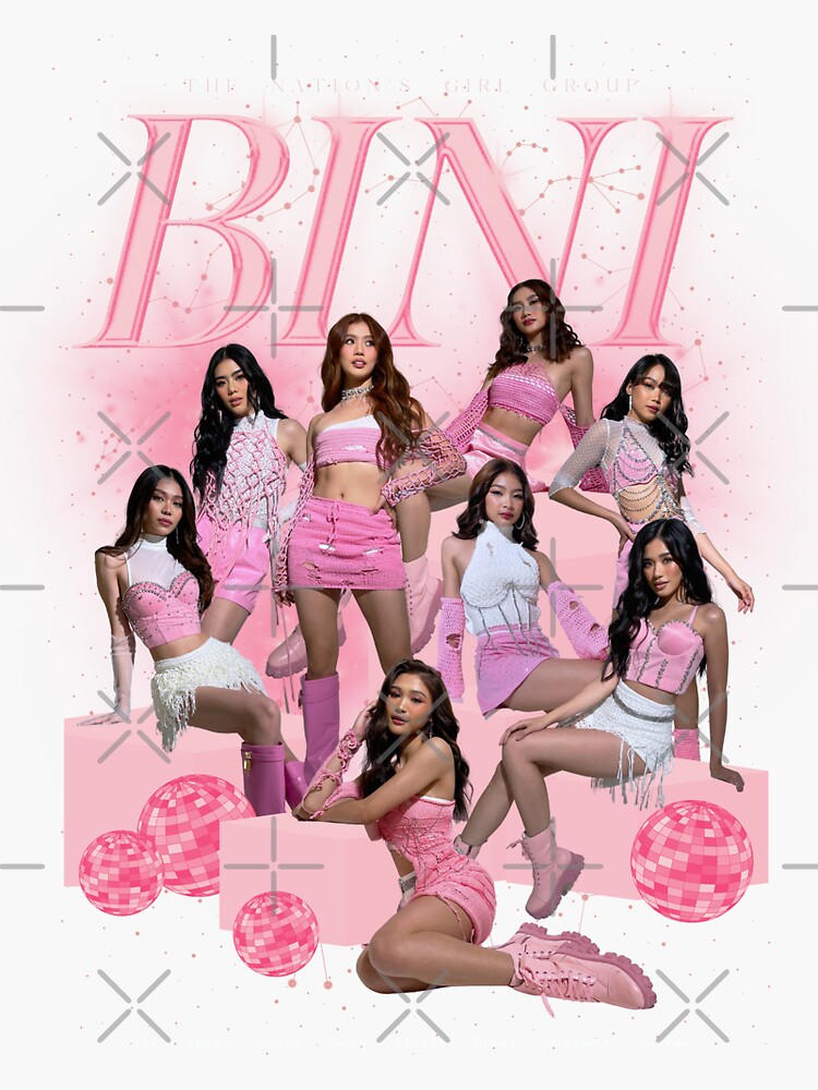 "BINI Pink" Sticker for Sale by Y2KPOP 2000 | Redbubble