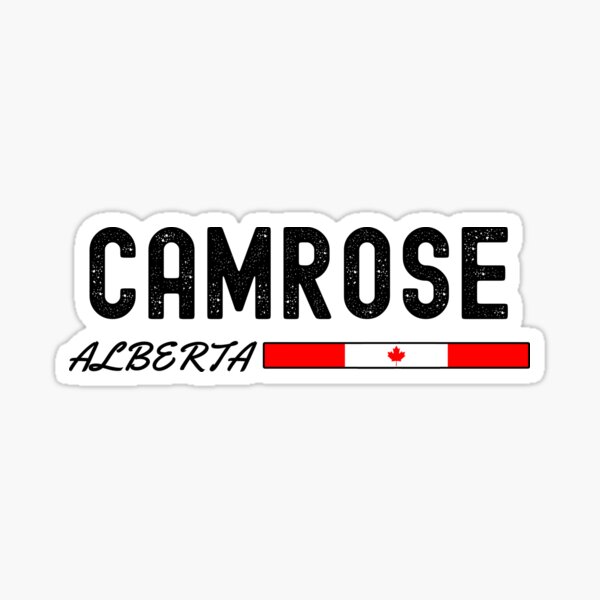 "Camrose Alberta, Canada" Sticker for Sale by Travelers Verse | Redbubble