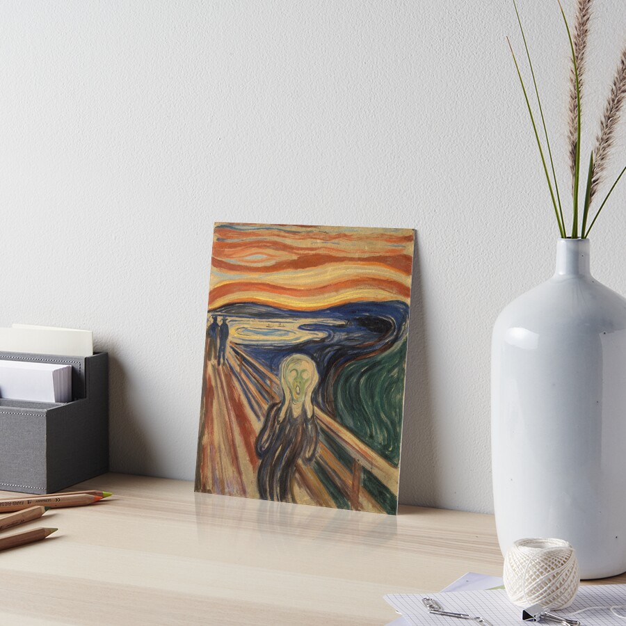 "Edvard Munch - The Scream" Art Board Print by lefterisbetsis | Redbubble