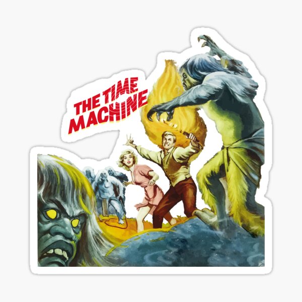 "Machine à remonter le temps - time machine " Sticker for Sale by ...