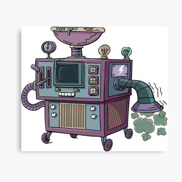 "old crazy machine" Canvas Print for Sale by duxpavlic | Redbubble