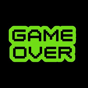"Logo game over" Sticker by Artcolage87 | Redbubble