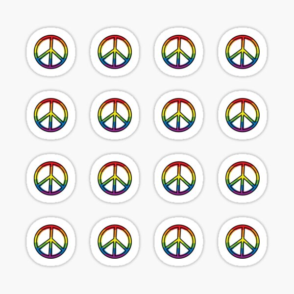 "HOPE PRIDE PEACE | PRIDE PEACE SYMBOL | HOPE PRIDE PEACE SIGN" Sticker ...