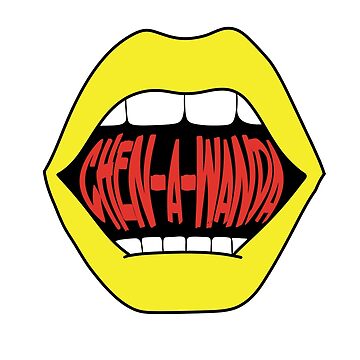 "Camp Chen-A-Wanda Lips" Sticker for Sale by wrlevine | Redbubble