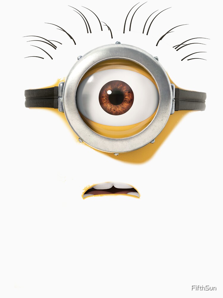 "Minions Carl Scared Big Face Costume" T-shirt for Sale by FifthSun ...