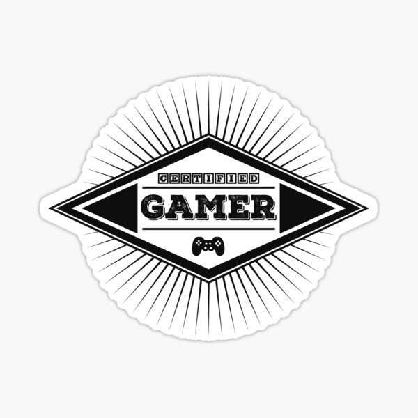 "Certified Gamer" Sticker for Sale by Naumovski | Redbubble