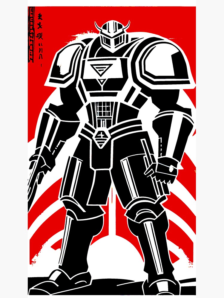 "Red Robot Knight" Sticker for Sale by American-Ancap | Redbubble