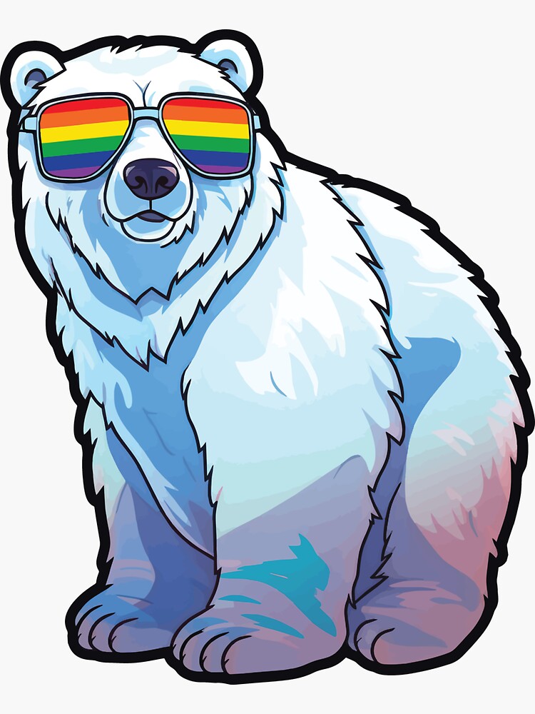 "Chill Out Polar Bear" Sticker for Sale by kevingeorge | Redbubble