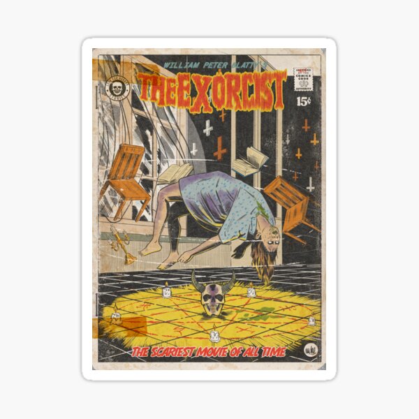 "The Exorcist Fan Art Poster" Sticker by Nache Ramos | Redbubble