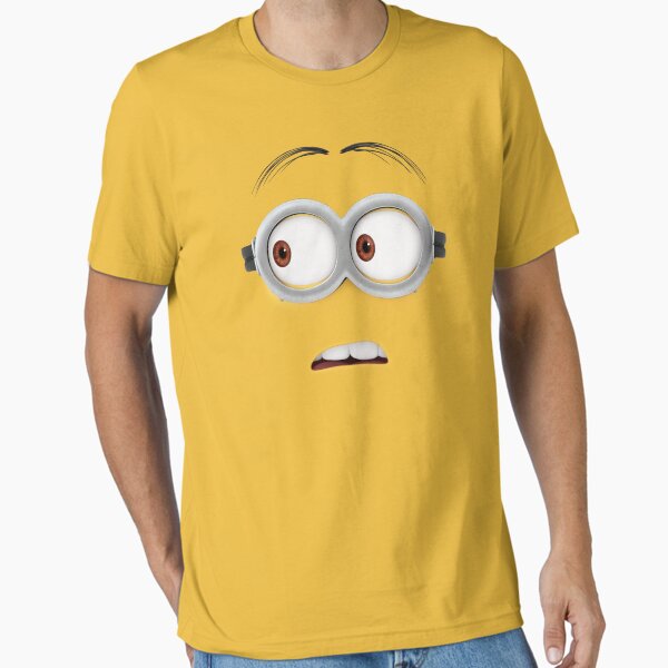 "Minions Dave Concerned Side Eye Big Face" Essential T-Shirt for Sale ...