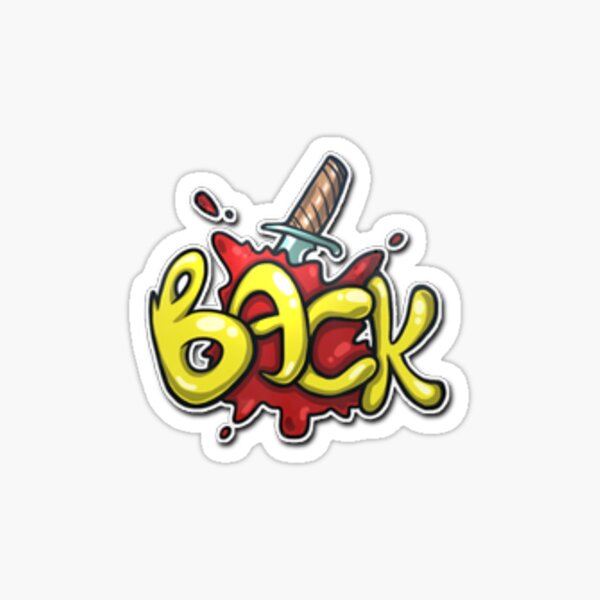 "Backstab" Sticker by Adamanda | Redbubble