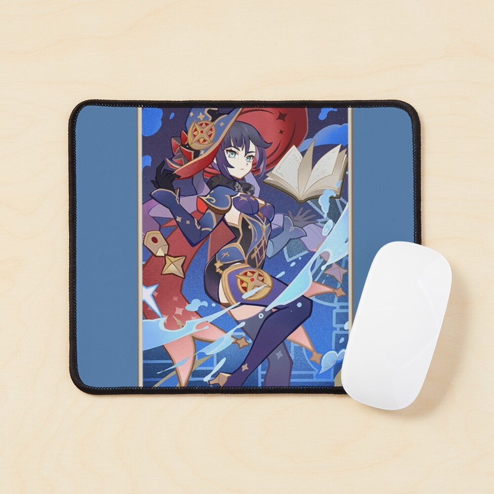 "Genshin Impact Mona Card" Sticker for Sale by HuckleberryArts | Redbubble