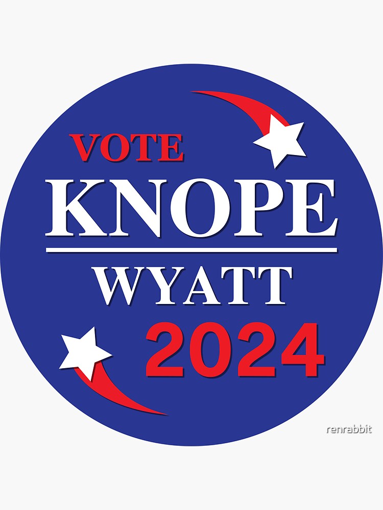 "Vote Knope 2024" Sticker for Sale by renrabbit | Redbubble