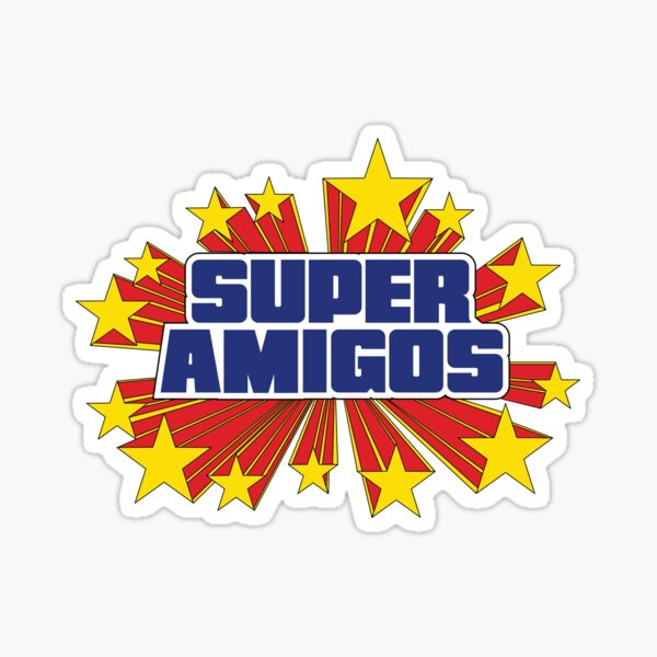"Super Amigos" Sticker for Sale by cooneytoons | Redbubble