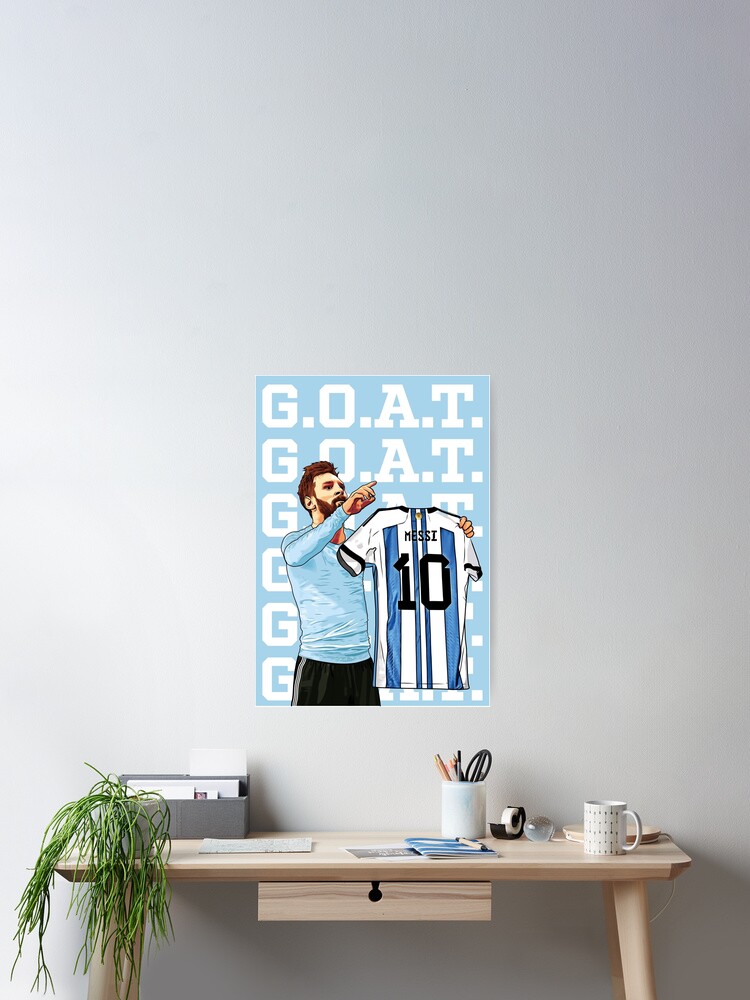 "Lionel Messi Goat" Poster for Sale by MILTON Soares | Redbubble