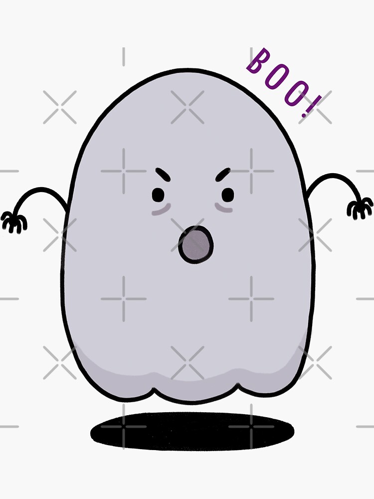"boo ghost" Stickerundefined by Shashumu | Redbubble