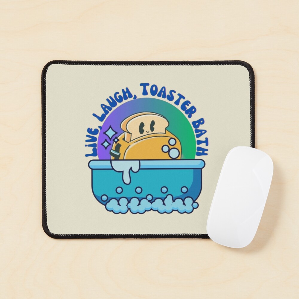 "Live, Laugh, Toaster Bath" Sticker for Sale by TGAL2 | Redbubble