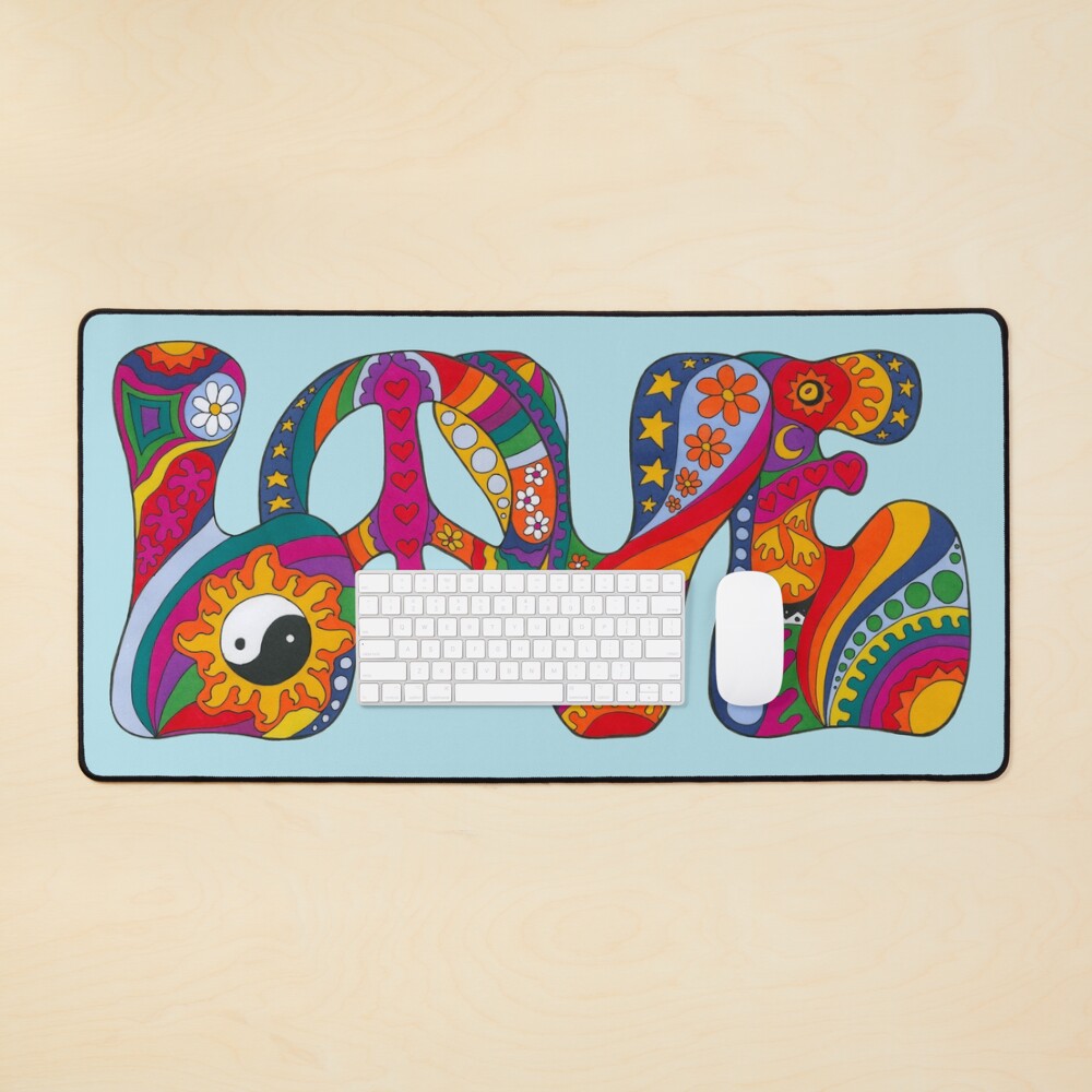 "Psychedelic Love" Sticker for Sale by Kellie Espie | Redbubble