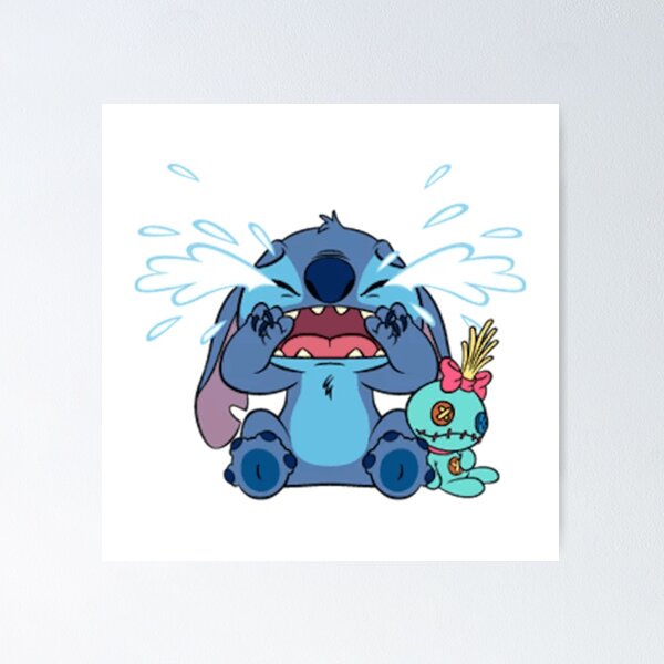 "stitch crying" Poster by Reality Fan | Redbubble