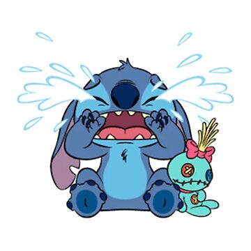 "stitch crying" Poster by Reality Fan | Redbubble