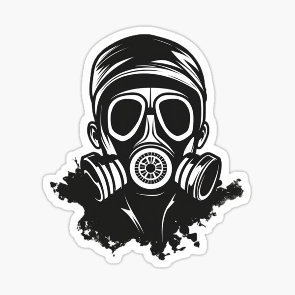 "gas mask" Sticker for Sale by Stickermagician | Redbubble