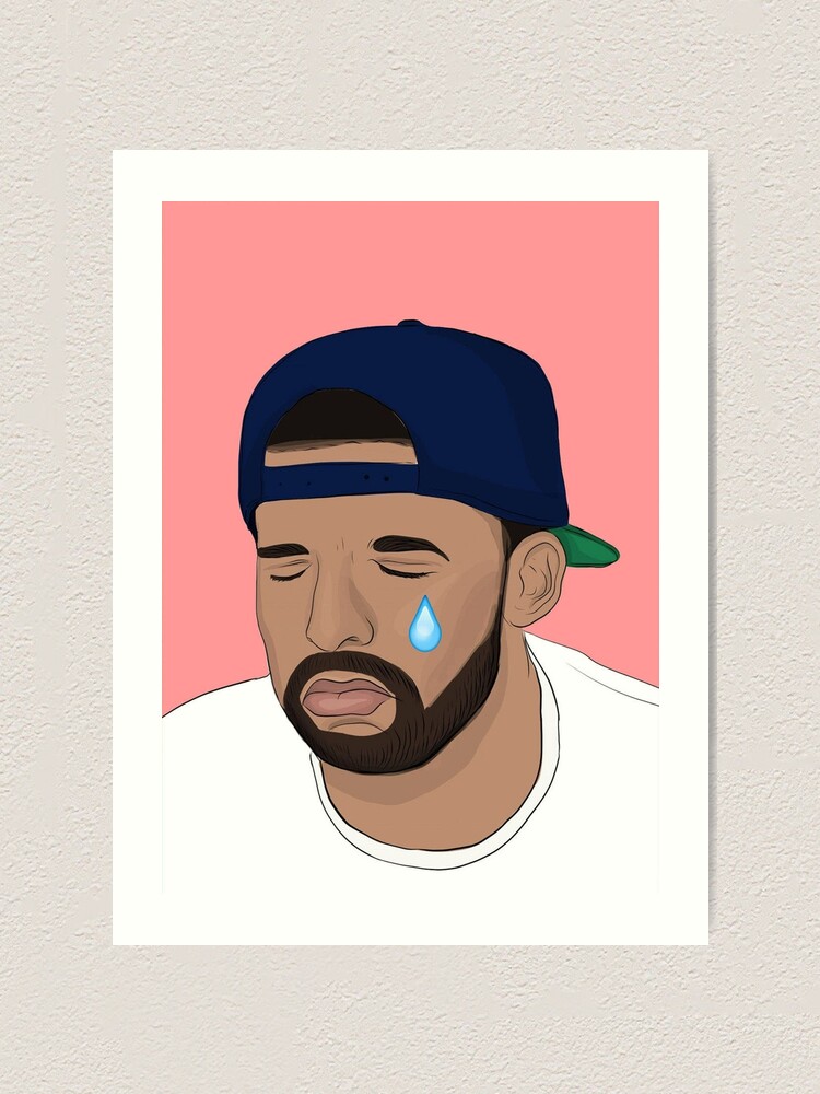 "Crying Drake" Art Print by BossBabe | Redbubble