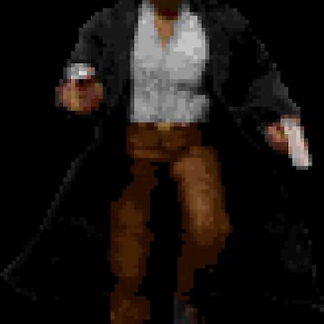 "Monolith Blood DOS 1997 PC Game - Caleb Running" Sticker for Sale by ...